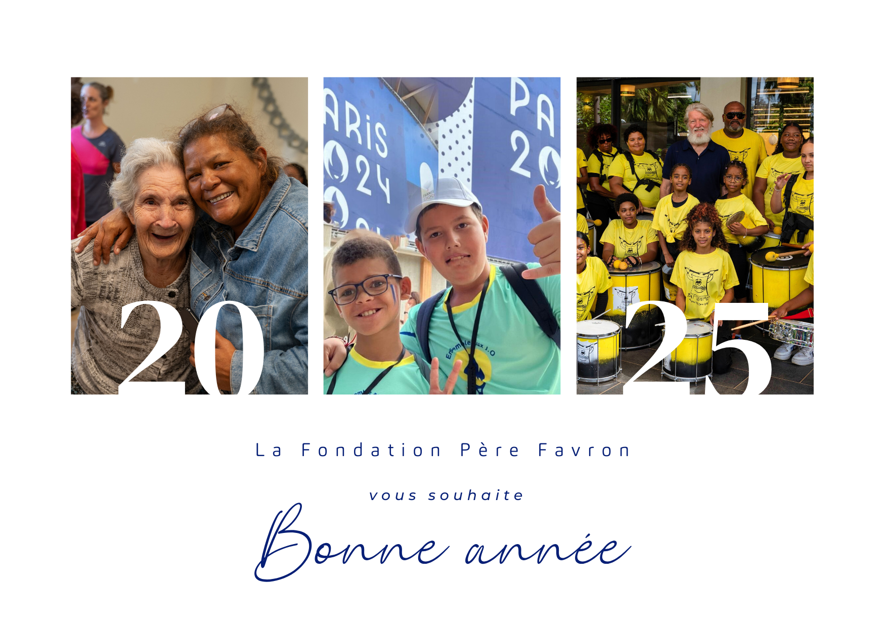 Meilleurs vœux pour 2025 - Fondation Père Favron